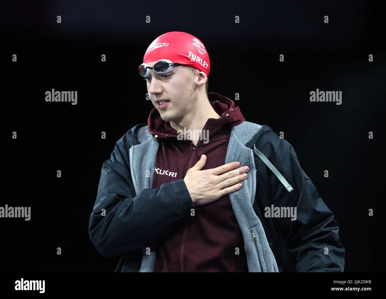 England's Luke Turley at Sandwell Aquatics Centre on day one of 2022 ...