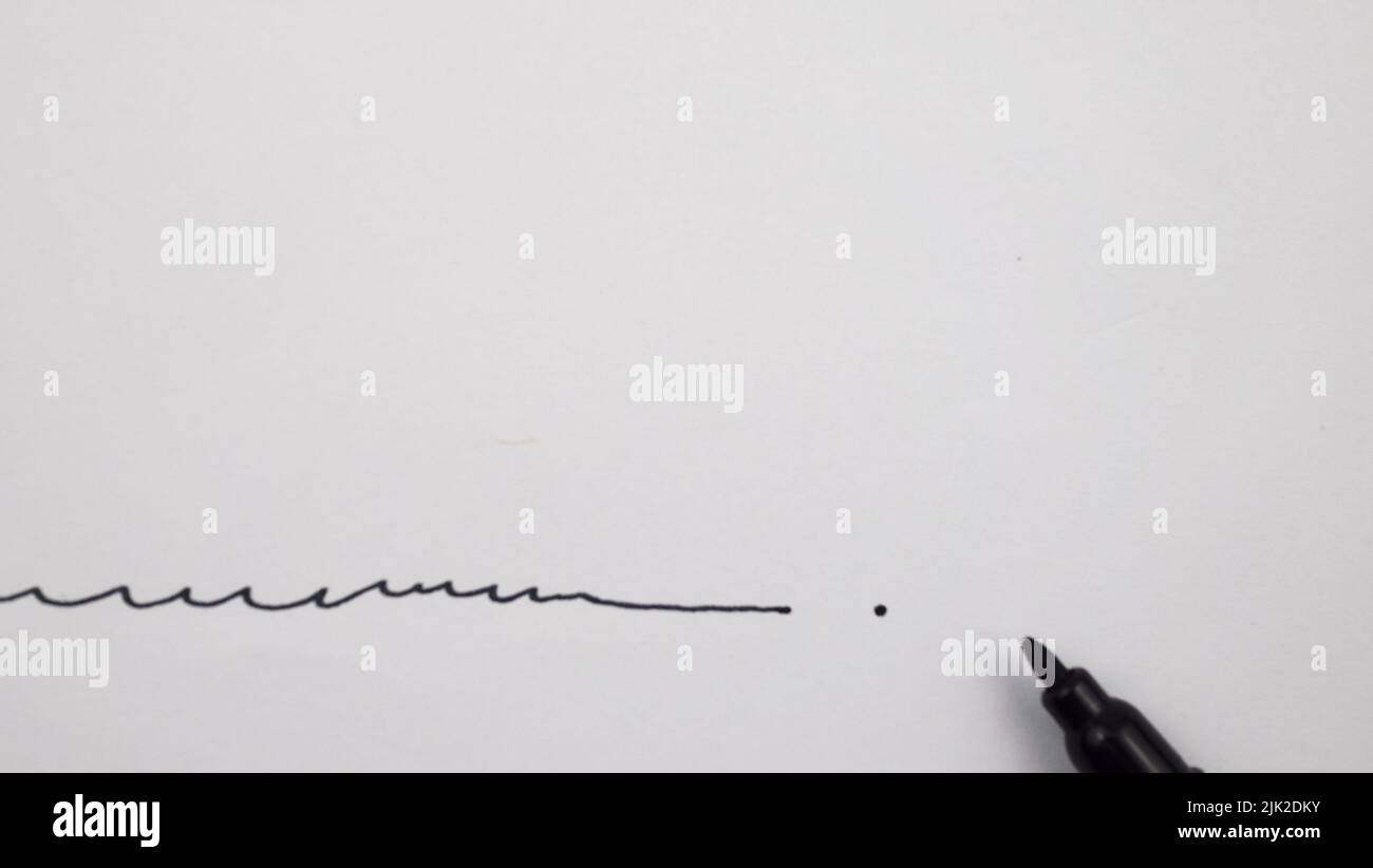 Handwriting hand document signature hi-res stock photography and images ...