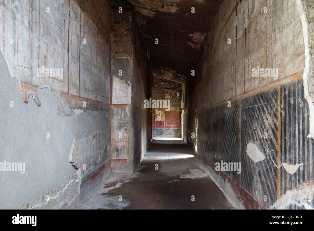 OPLONTIS, ITALY - MAY 03, 2022 - Rooms of the ancient Roman Villa ...