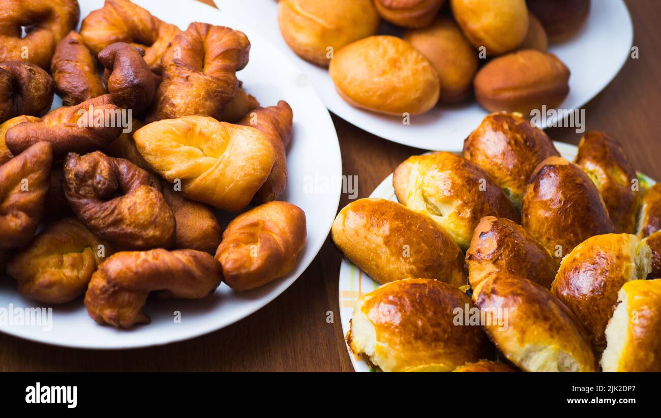 Stack fresh baked homemade hi-res stock photography and images - Alamy