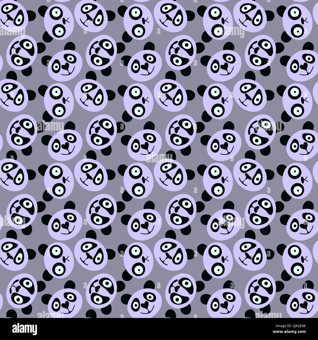 Animals cartoon seamless panda pattern for kids clothes print and ...