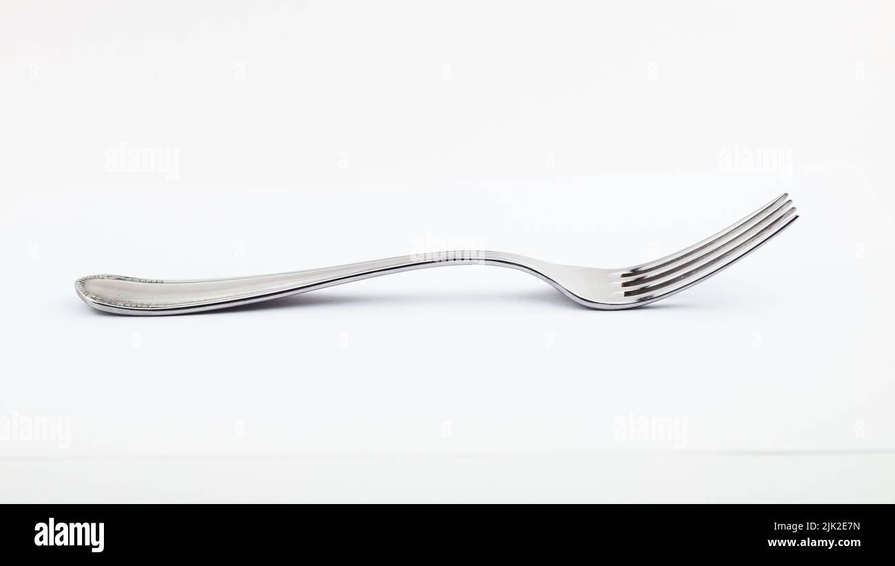 fork isolated on white background. metal fork. vintage fork cutlery ...