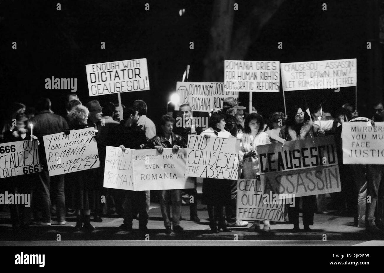 Ceausescu regime protest hi-res stock photography and images - Alamy