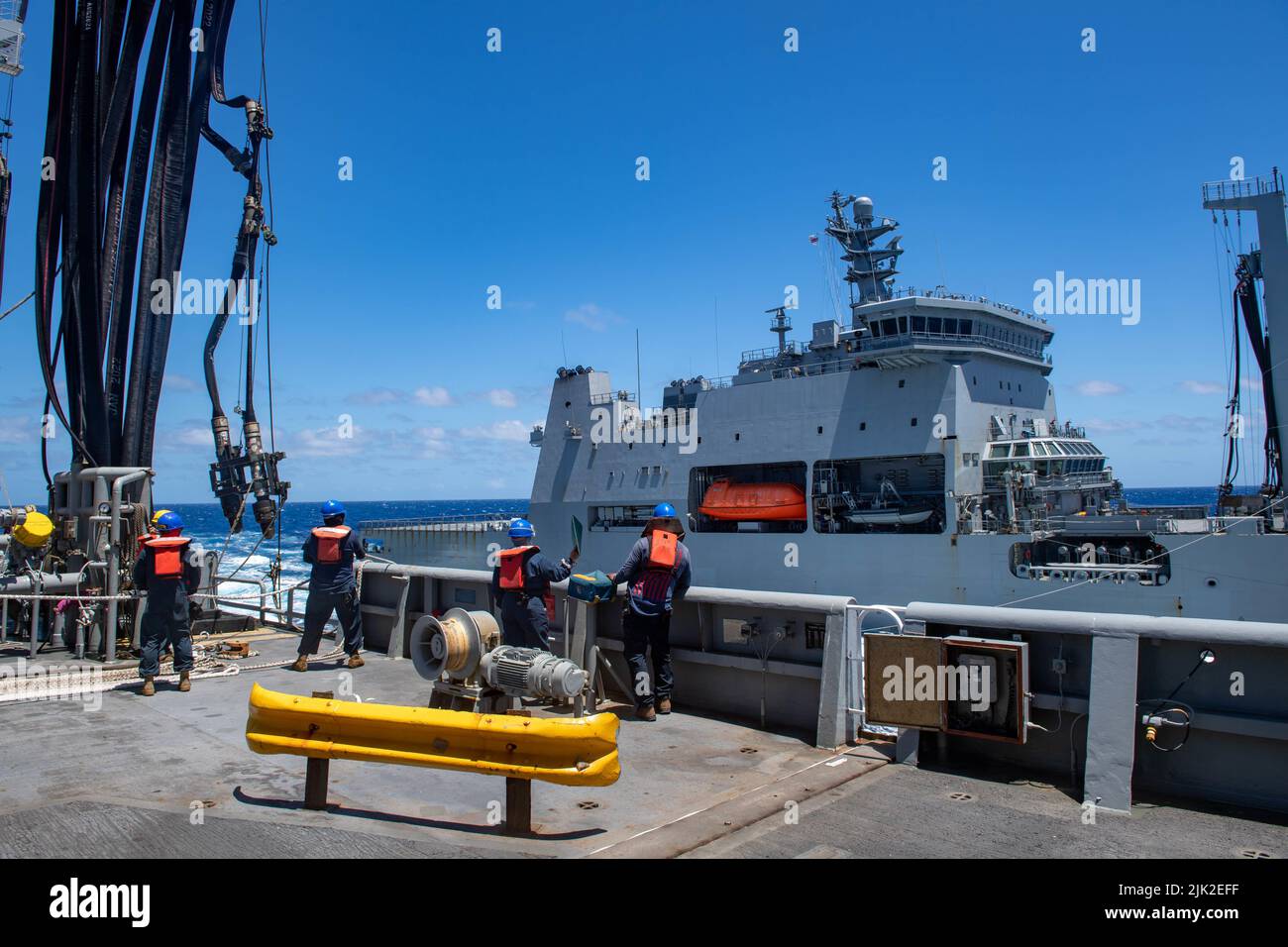 220726-N-MR124-2014 PACIFIC OCEAN (July 26, 2022) Civilian mariners ...
