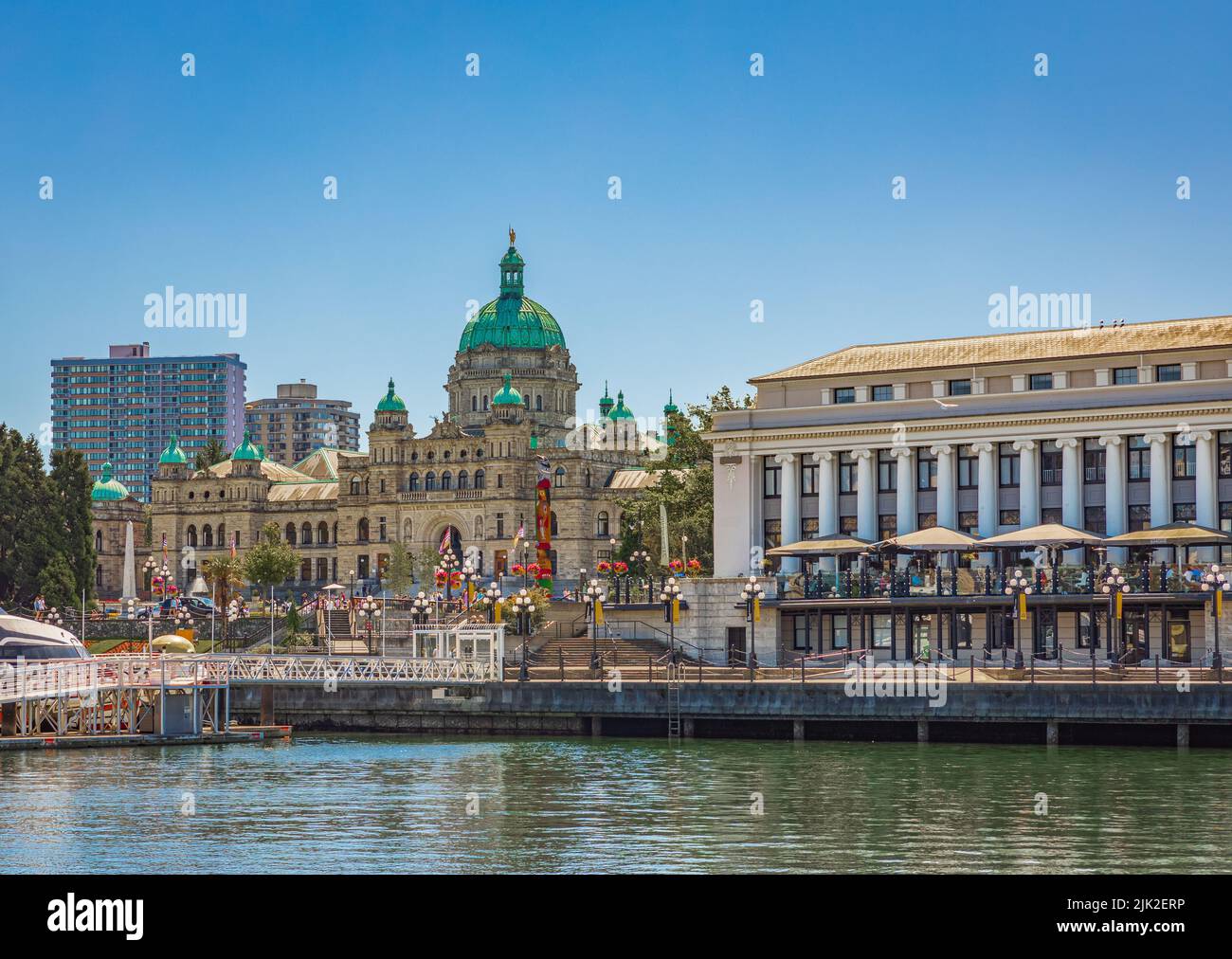 Victoria, British Columbia, Canada. Victoria Harbour and Parliament ...