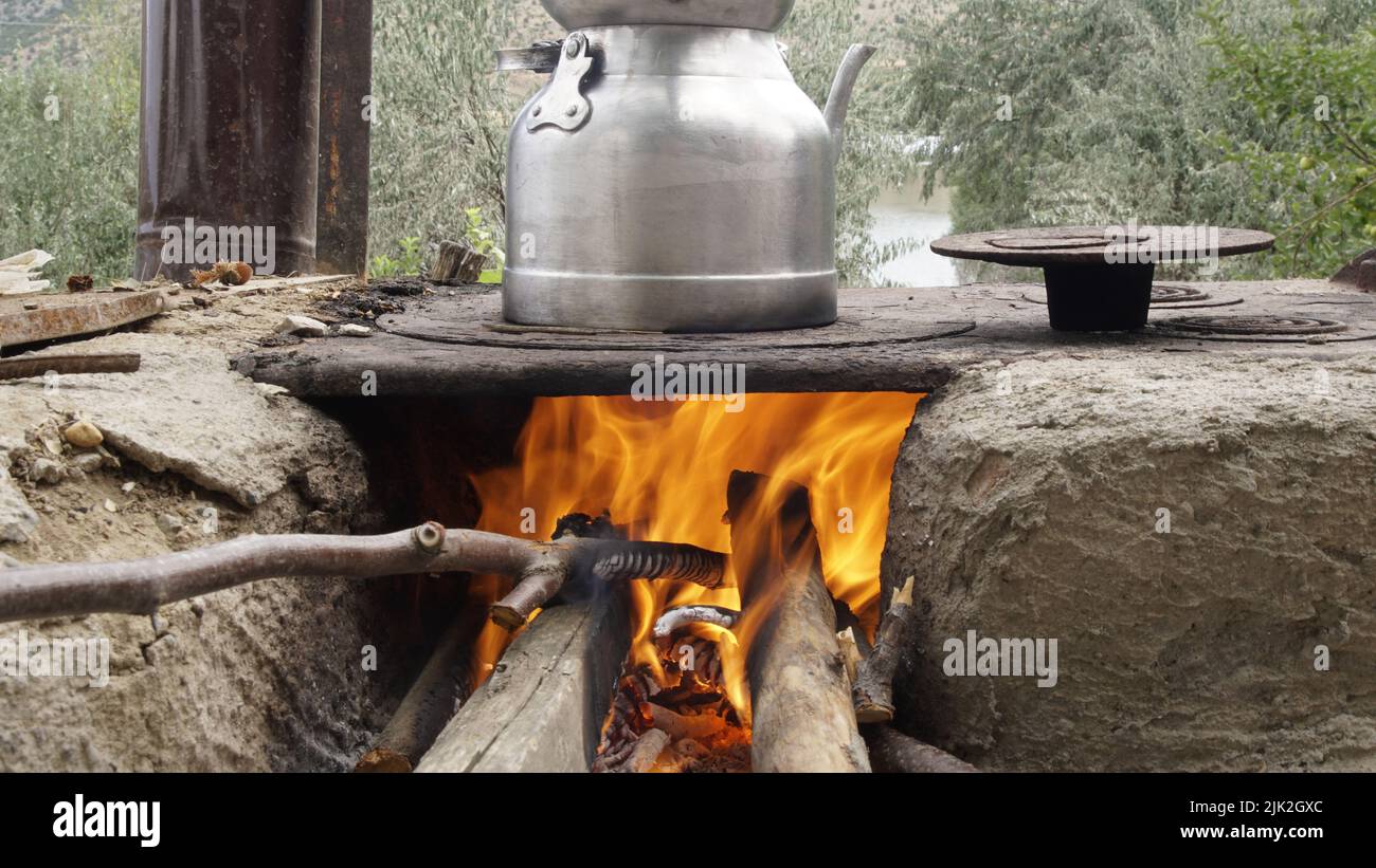 teapot on fire Stock Photo - Alamy