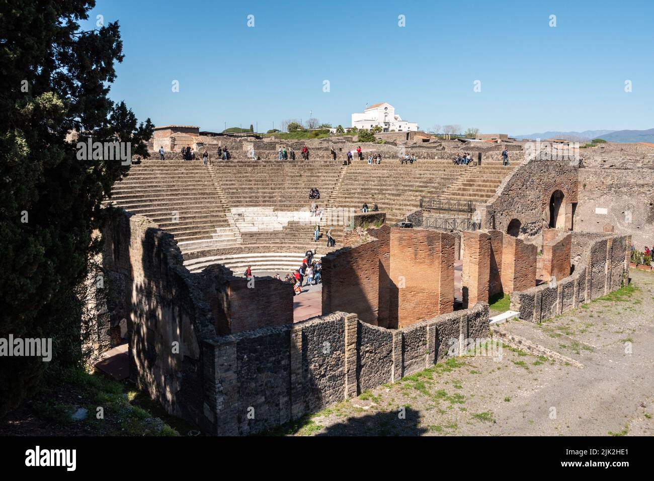 Typical roman theater in the ancient city of pompeii hi-res stock ...