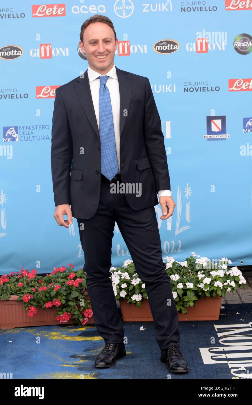 Giffoni Valle Piana, Italy. 29th July, 2022. Piero De Luca at Giffoni ...