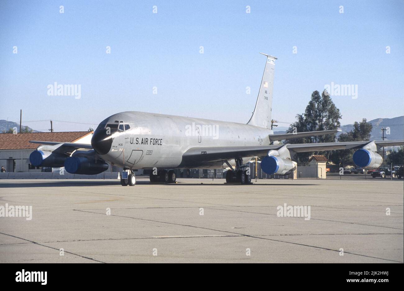 United States Air Force KC-135 Stratotanker on the tarmac at March Air ...