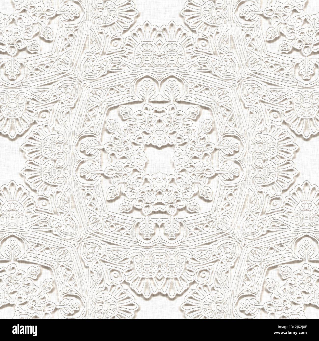 White on White linen lace effect background. Minimal stylish wedding ...