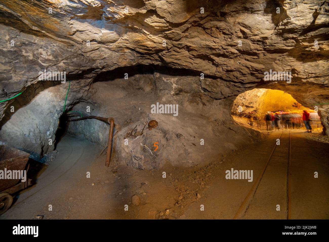 The ancient mines of Dossena Stock Photo - Alamy