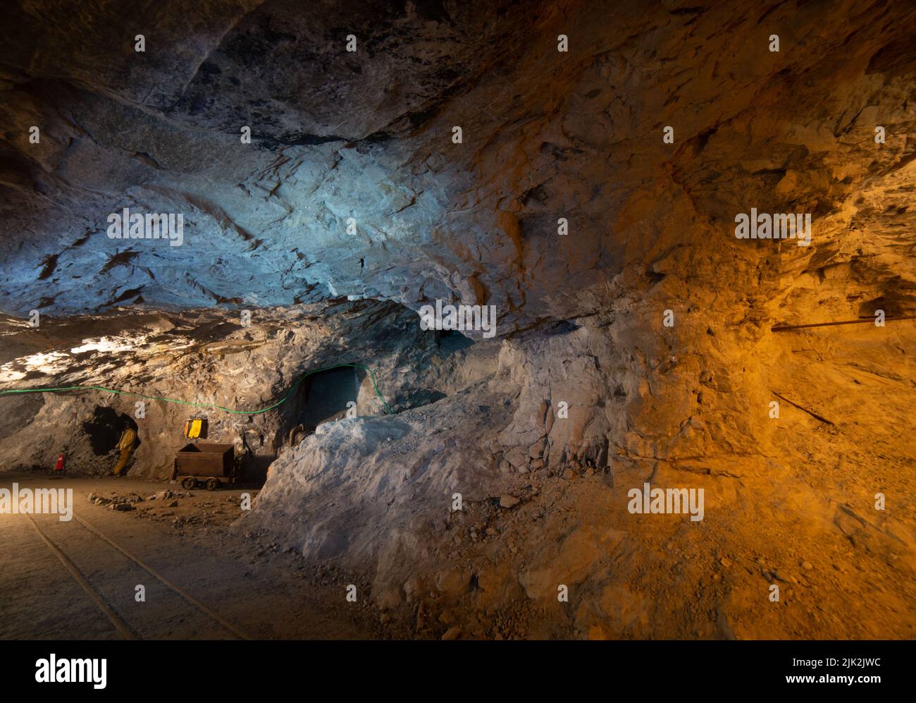 The ancient mines of Dossena Stock Photo - Alamy
