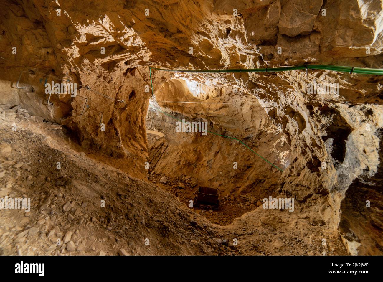 The ancient mines of Dossena Stock Photo - Alamy