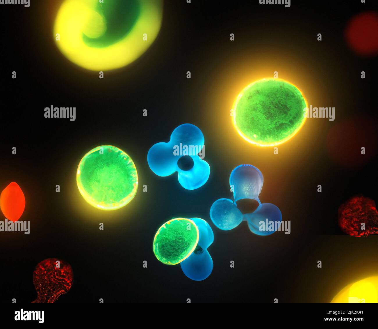 An illustration of cellular machinery Stock Photo - Alamy