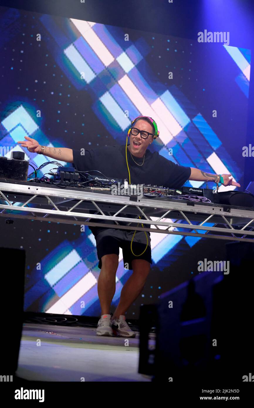 Lulworth, UK. 29th July, 2022. Born to English mother, and Chinese ...