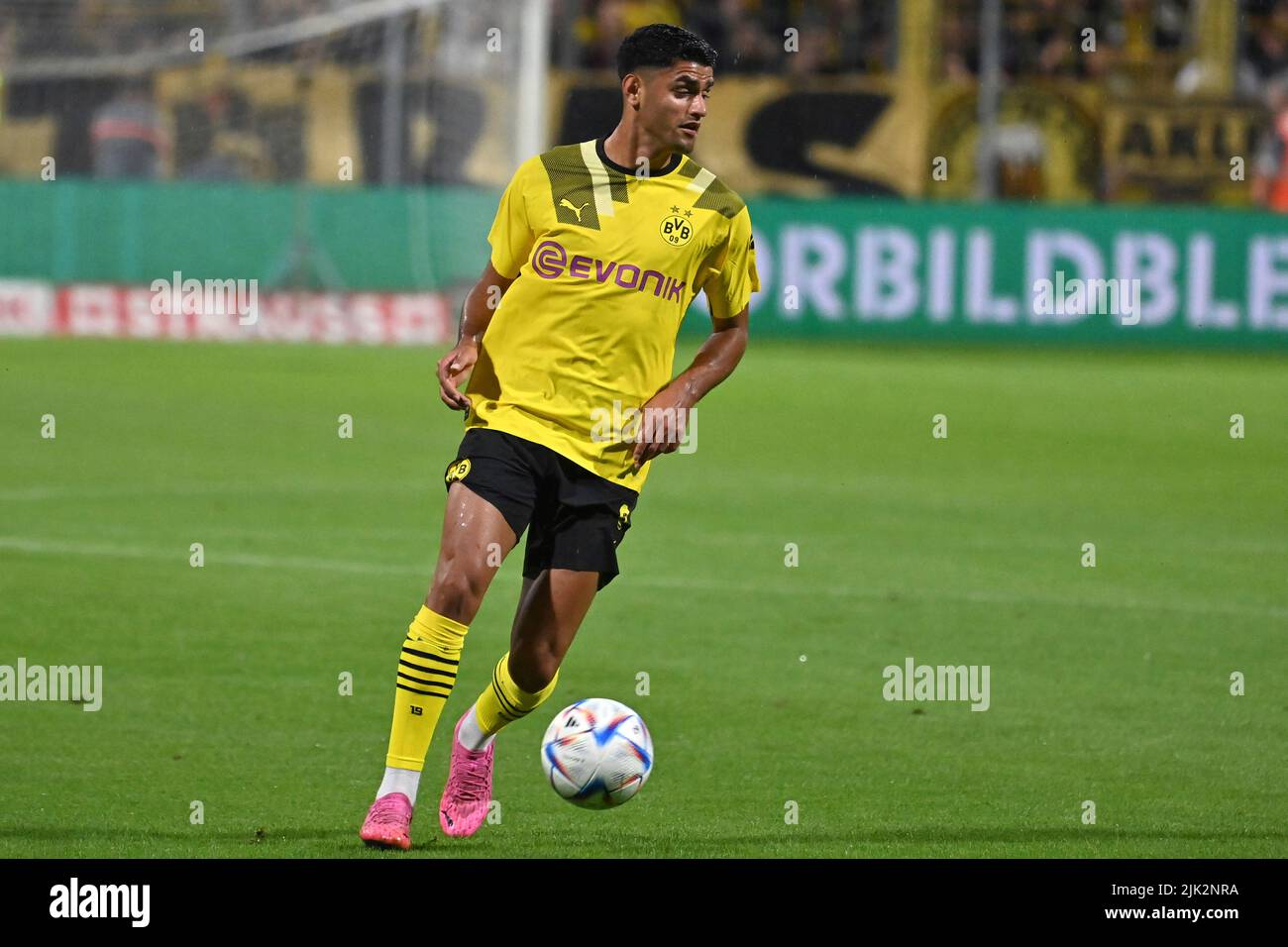 Munich, Germany. 29th July, 2022. Mahmoud DAHOUD (Borussia Dortmund ...