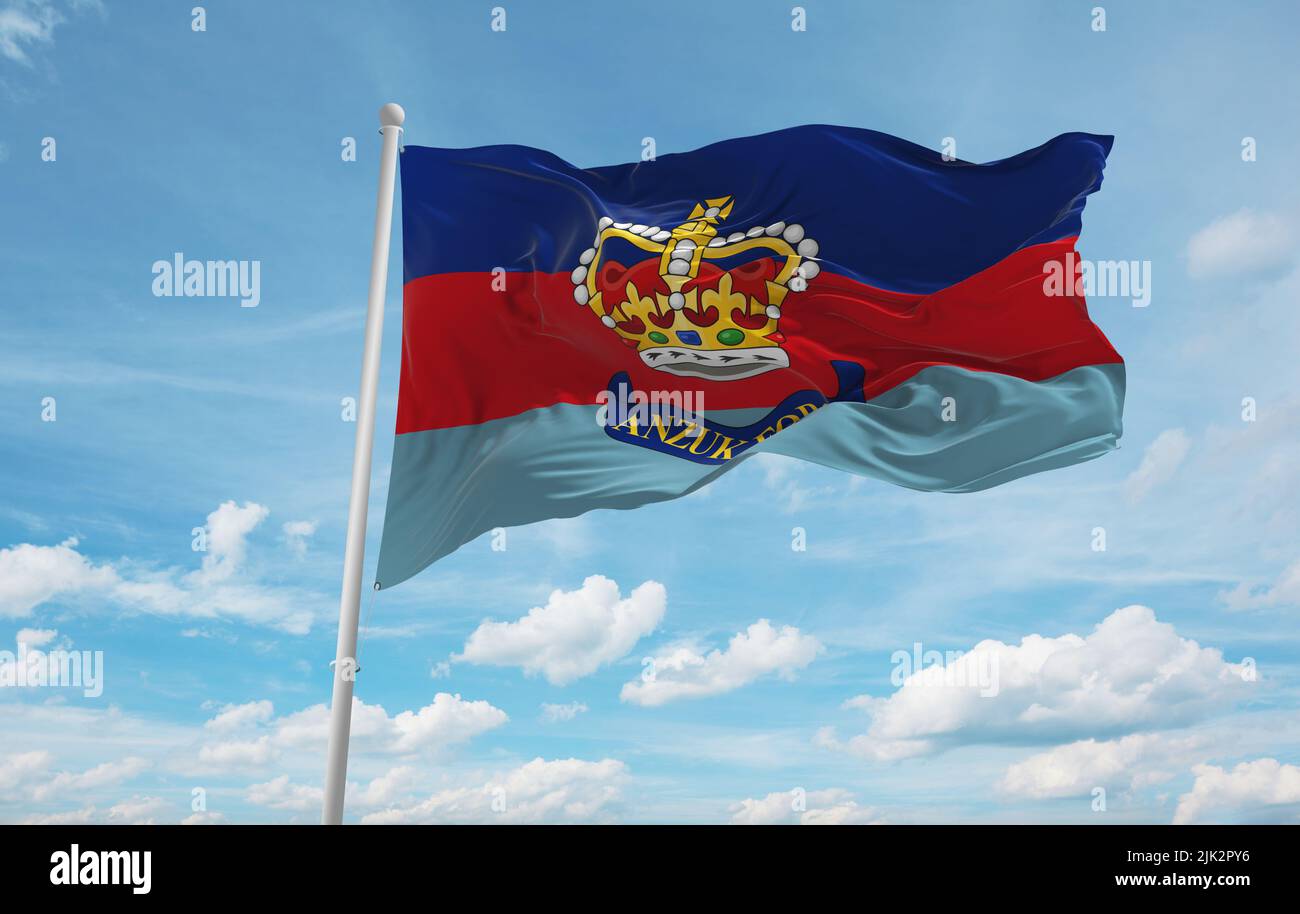 official flag of ANZUK, tripartite force formed by Australia, New ...