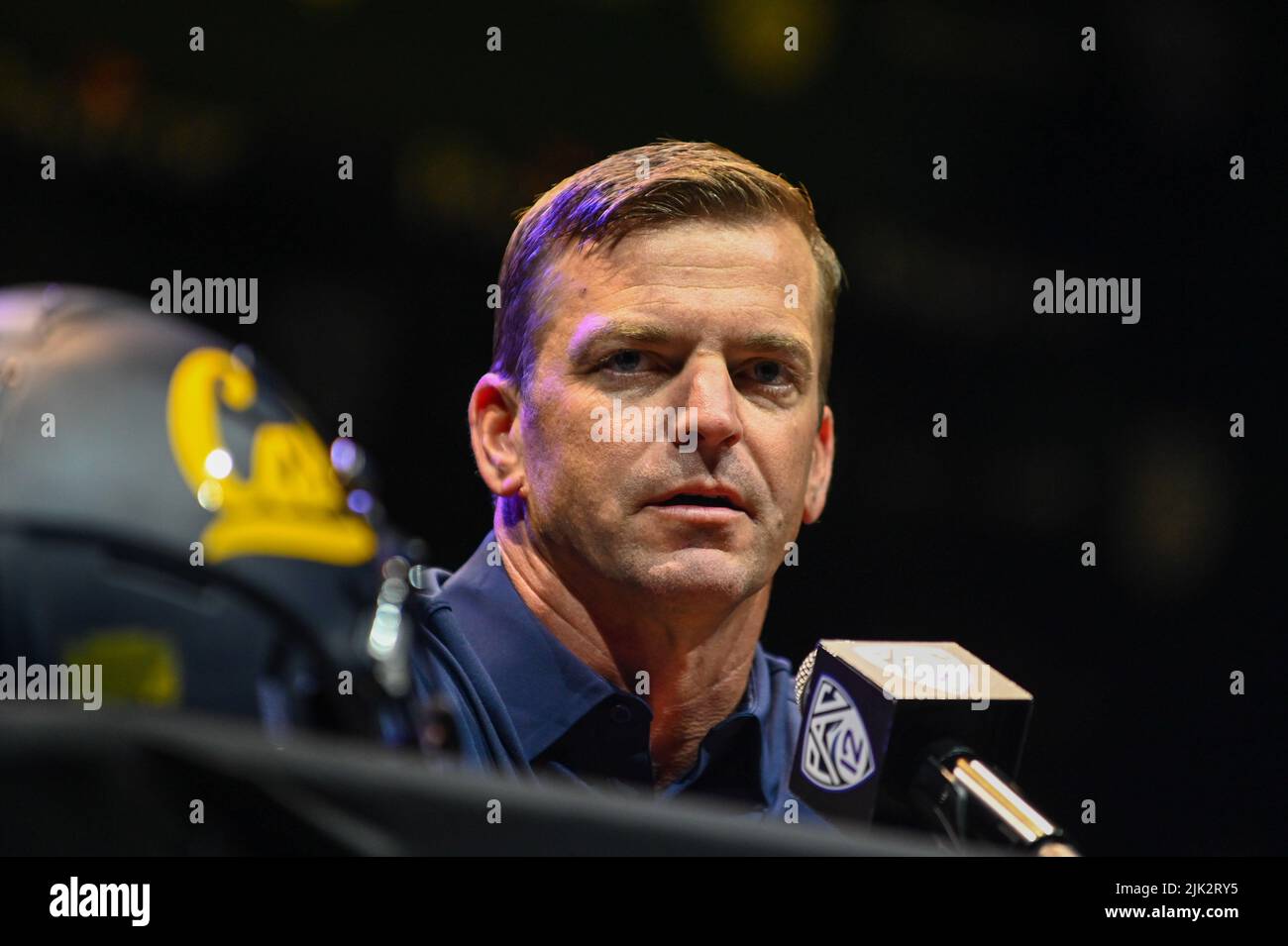 California Bears head coach Justin Wilcox speaks during PAC-12 Media ...