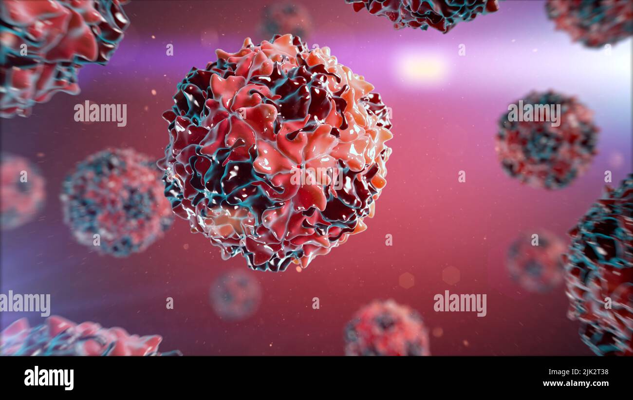 Illustration of poliovirus. Poliovirus particles (virions) are composed ...