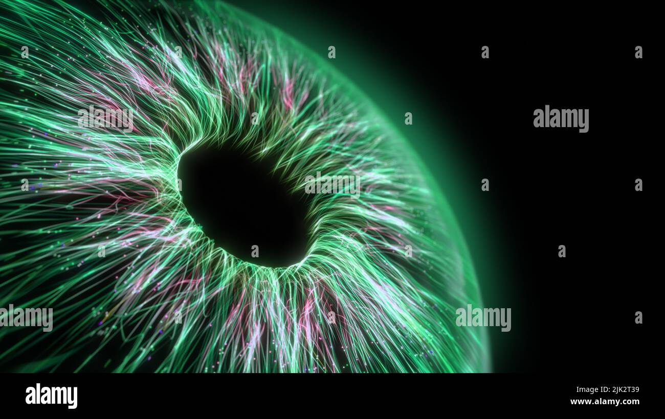 Constricted eye, illustration Stock Photo - Alamy