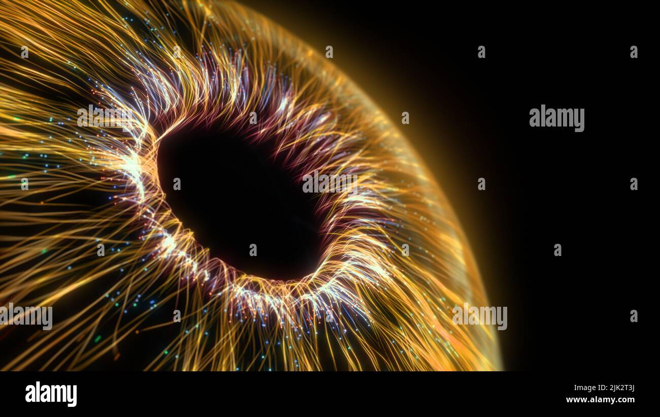 Dilated eye, illustration Stock Photo - Alamy