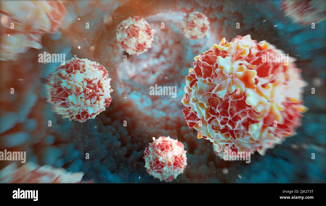 Illustration of poliovirus. Poliovirus particles (virions) are composed ...