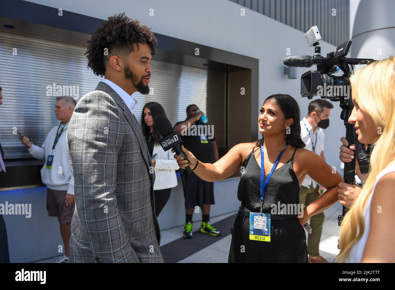Los Angeles, USA. 29th July, 2022. USC Trojans quarterback Caleb ...