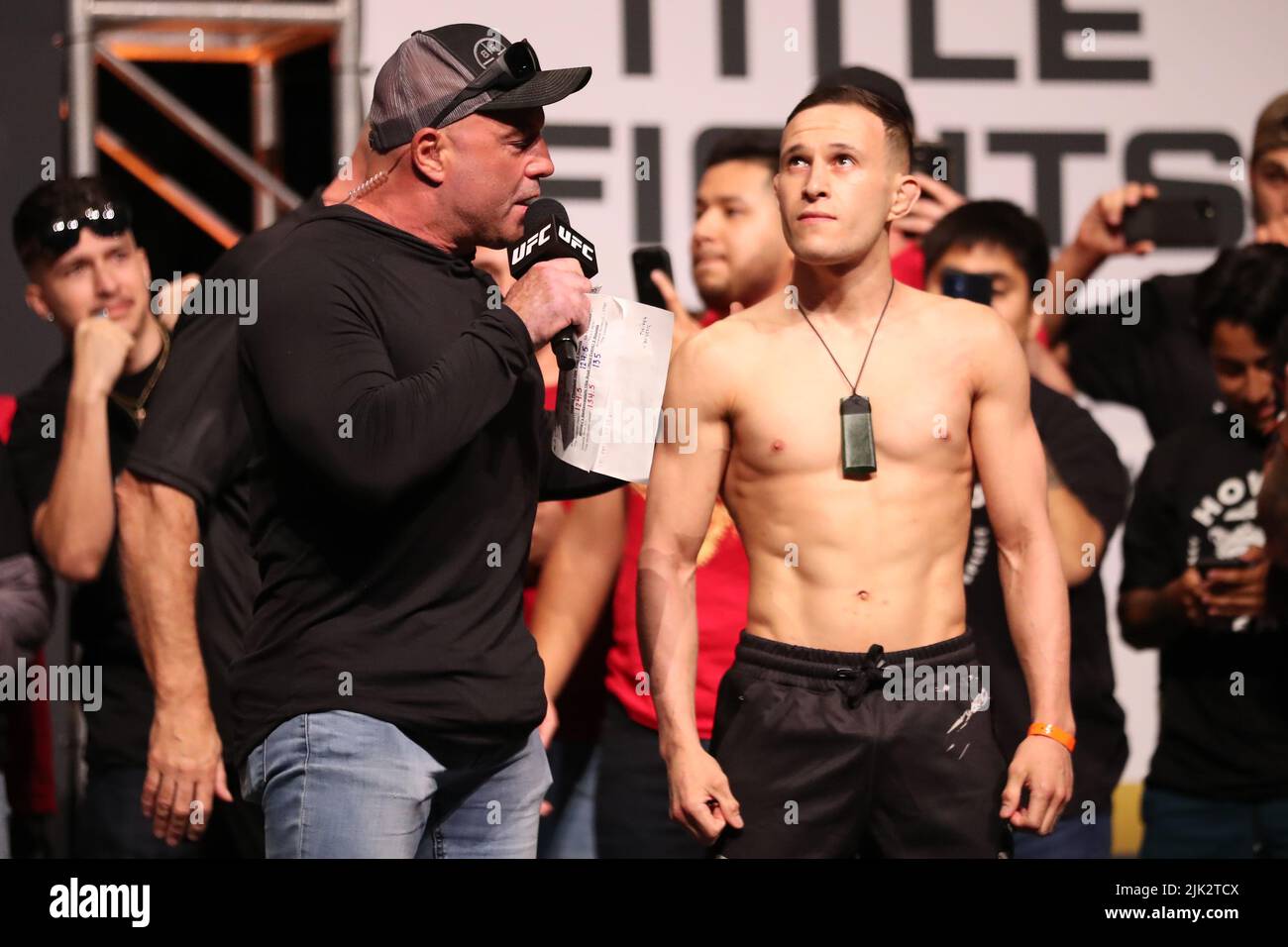 Ufc 277 face offs hi-res stock photography and images - Alamy