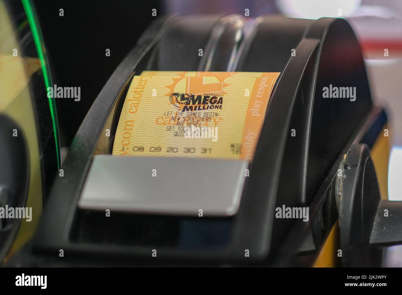 Mega millions lottery ticket hi-res stock photography and images - Alamy