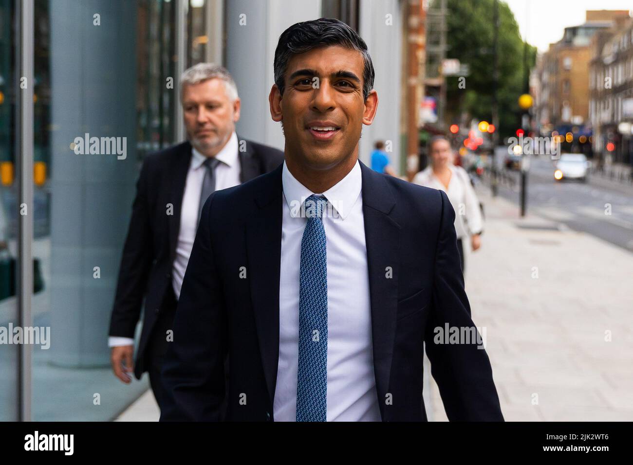 Former Chancellor and Conservative leadership contender Rishi Sunak is ...