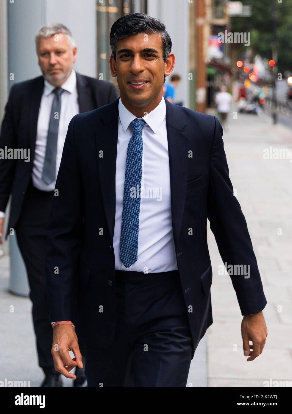 Former Chancellor and Conservative leadership contender Rishi Sunak is ...