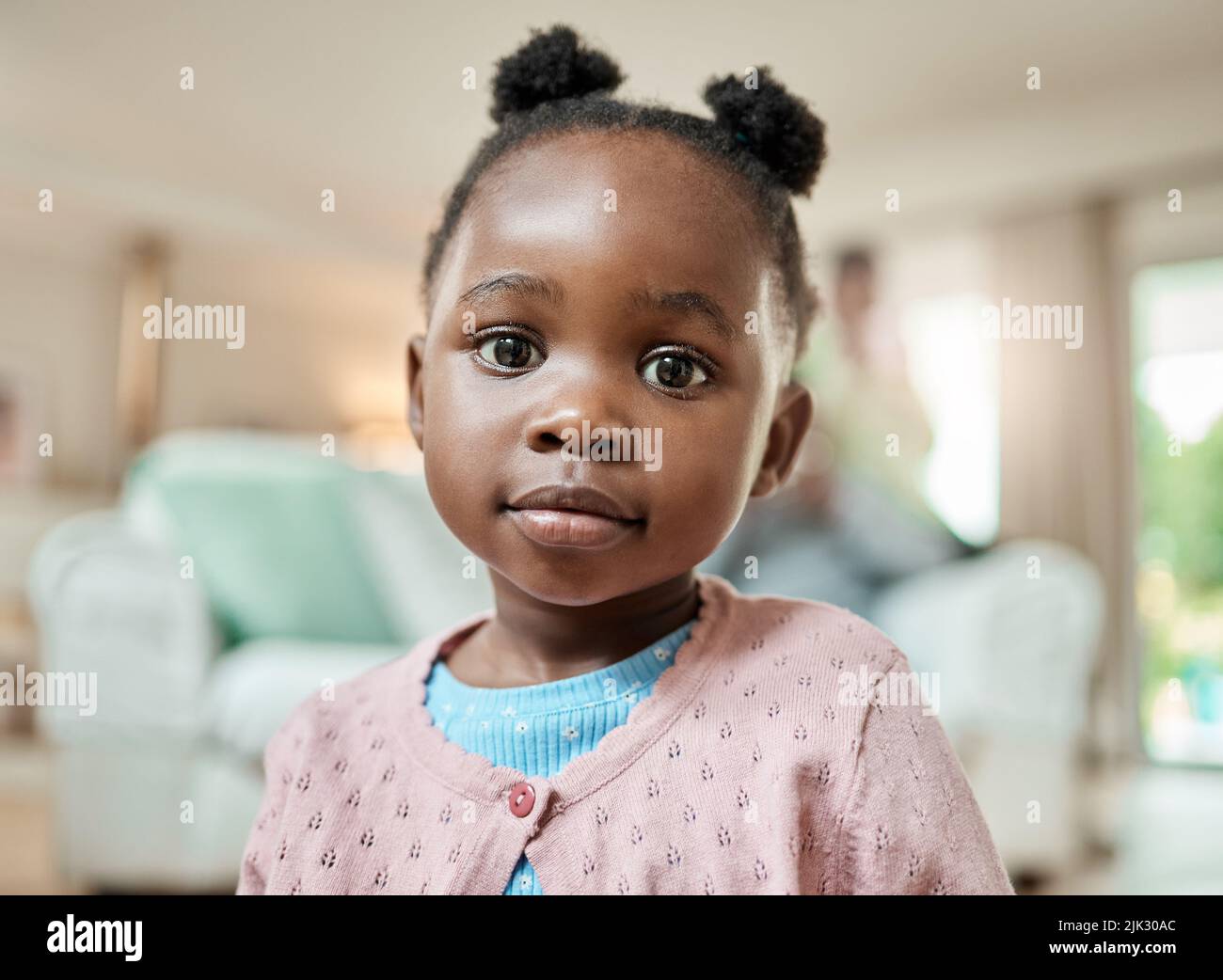 Unrivalled cuteness. Cropped portrait of an adorable little girl with ...