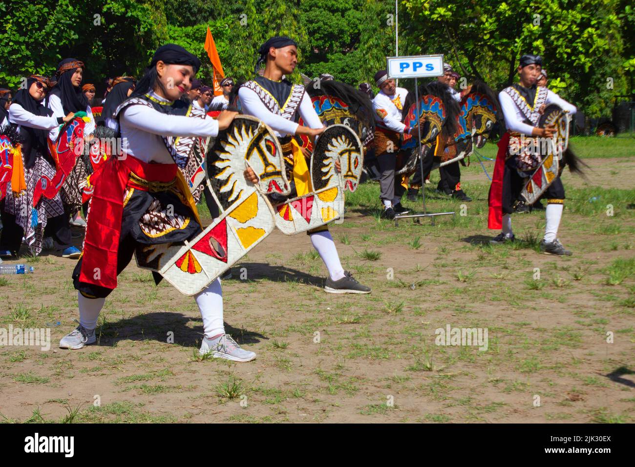 "Yogyakarta, Indonesia - May 2, 2019, breaking jathilan dancing (tari ...
