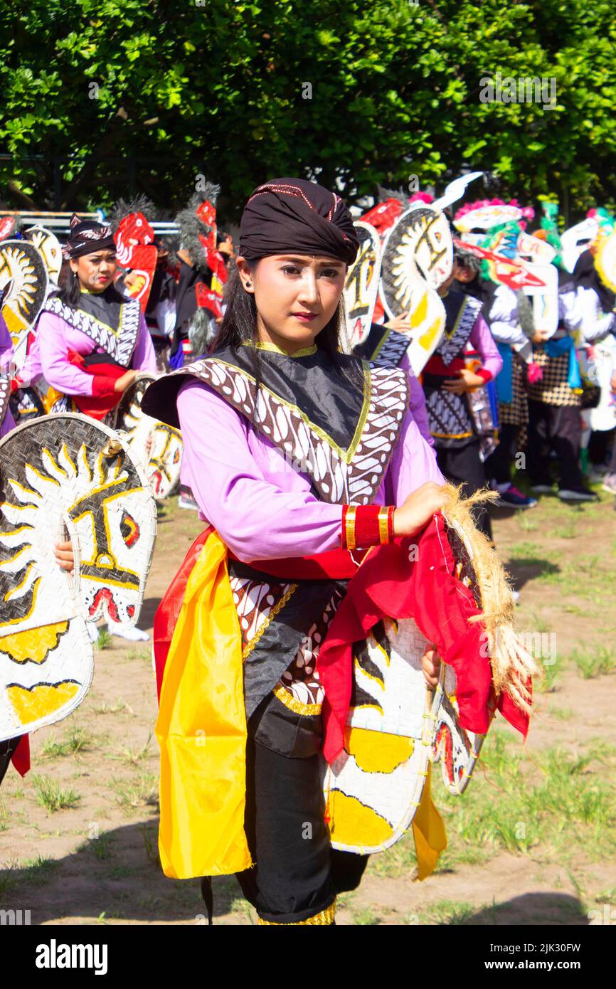 "Yogyakarta, Indonesia - May 2, 2019, breaking jathilan dancing (tari ...