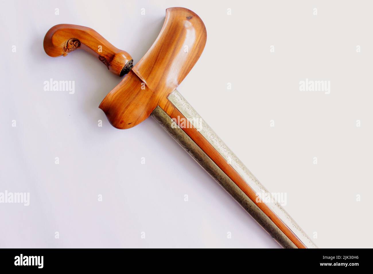 keris or kris is tradional weapon of javanese people indonesia on white ...