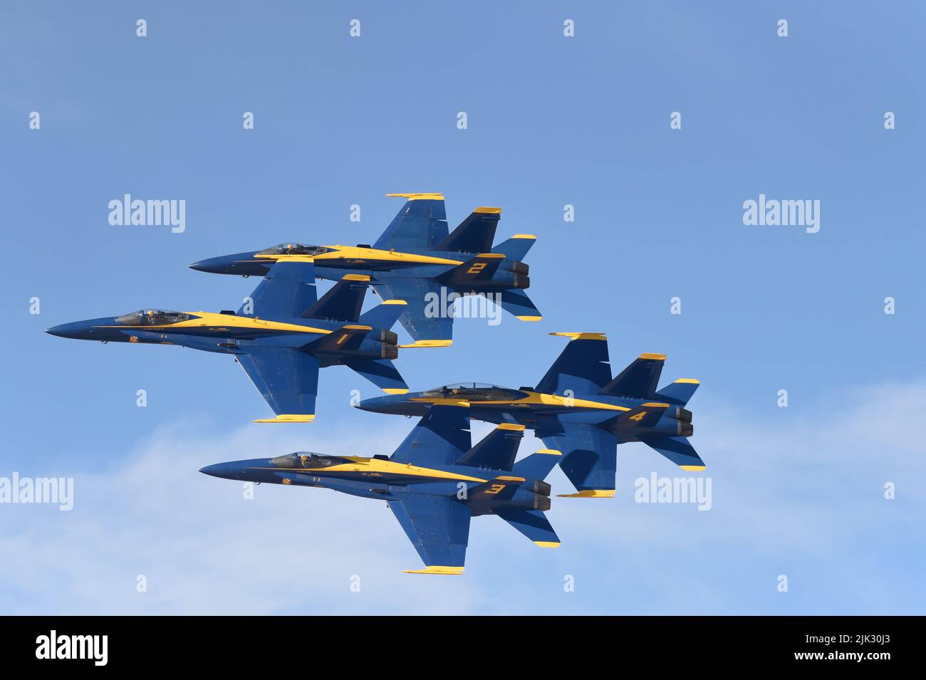 Blue Angel diamond during winter training at NAF El Centro in the ...