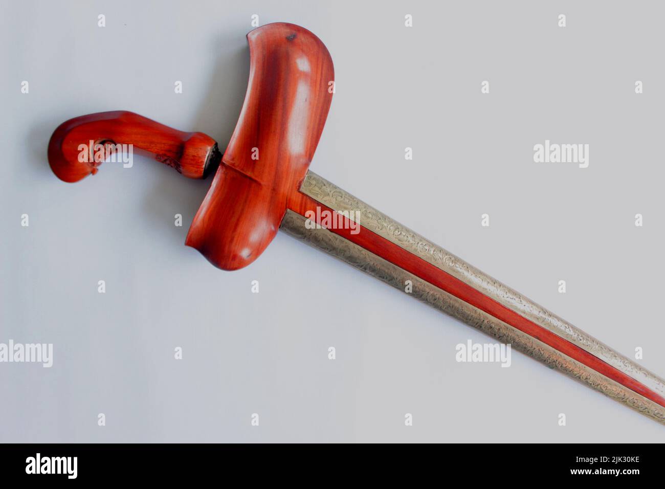 keris or kris is tradional weapon of javanese people indonesia on white ...