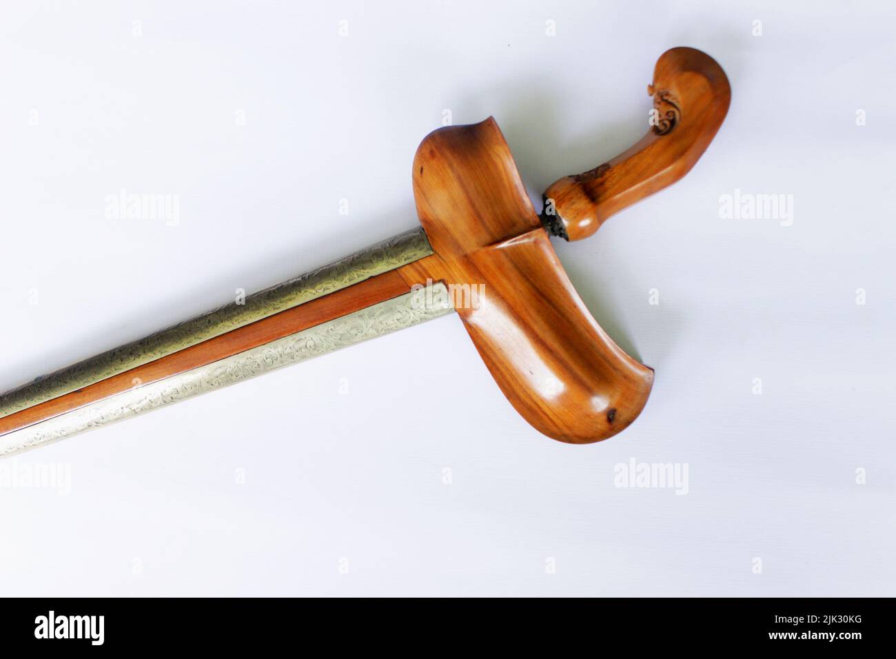 keris or kris is tradional weapon of javanese people indonesia on white ...