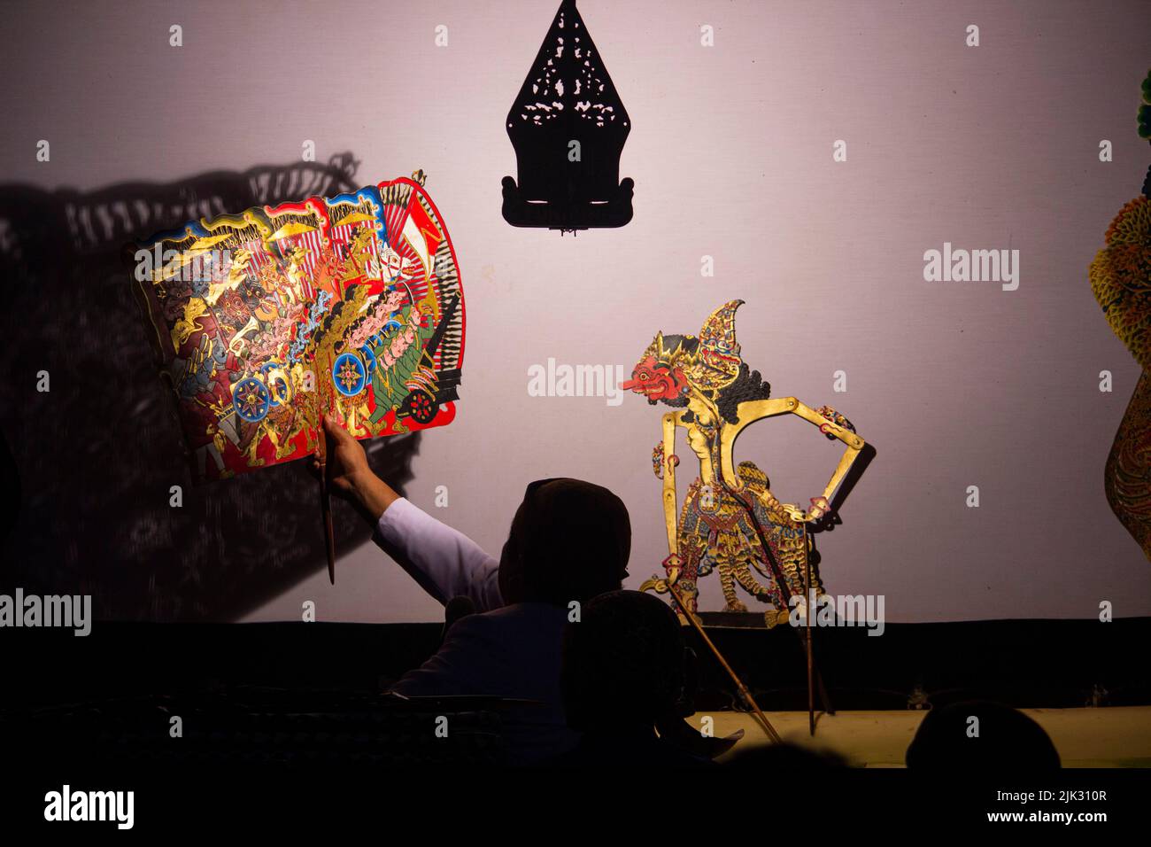 wayang kulit or shadow puppets from Java, Indonesia puppet show by ...
