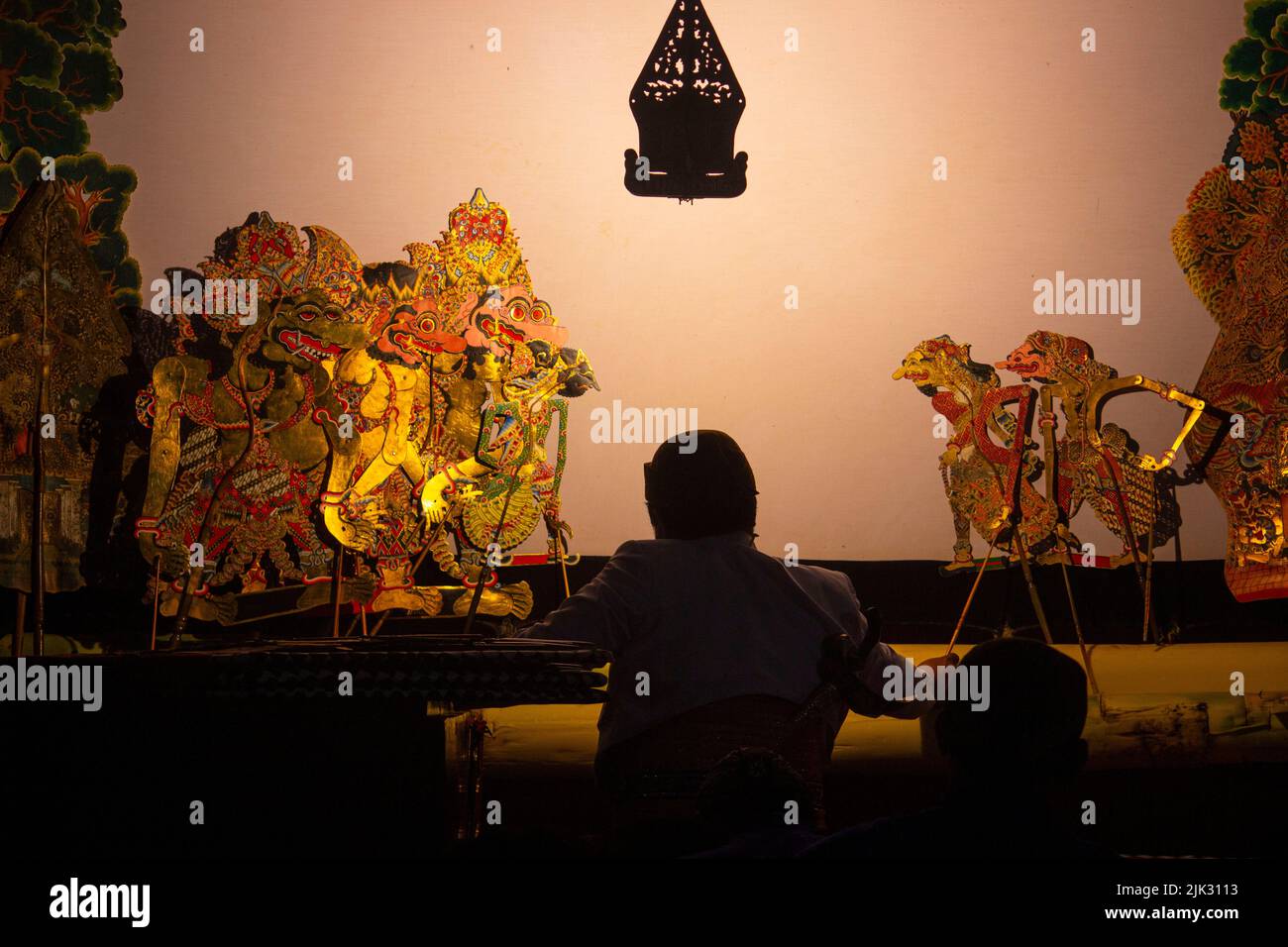 wayang kulit or shadow puppets from Java, Indonesia puppet show by ...
