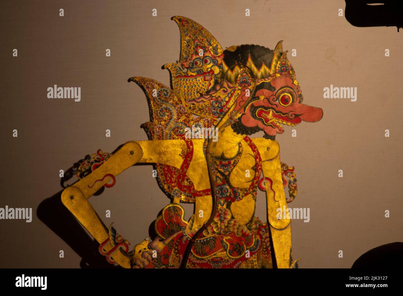 wayang kulit or shadow puppets from Java, Indonesia puppet show by ...