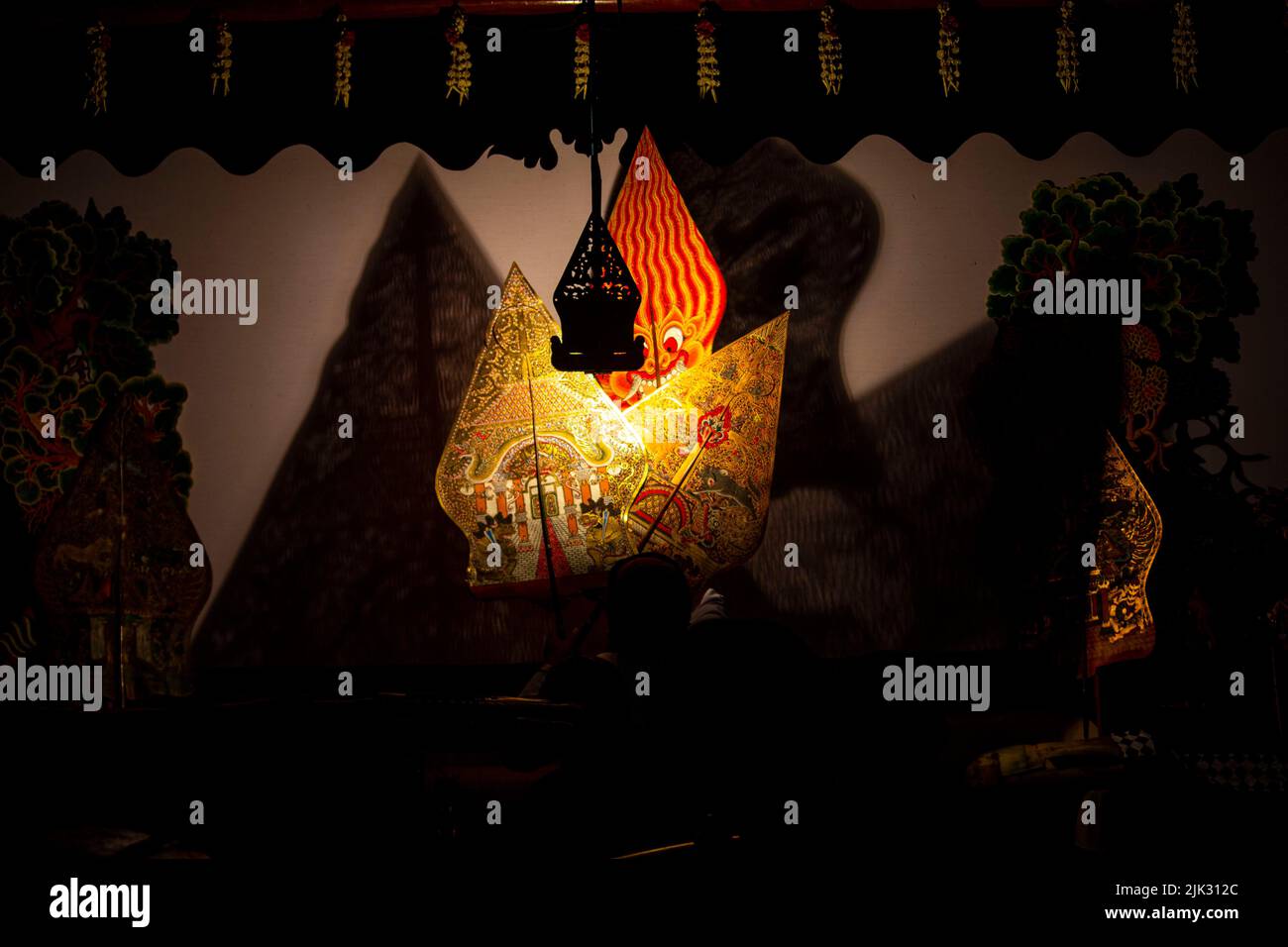 wayang kulit or shadow puppets from Java, Indonesia puppet show by ...