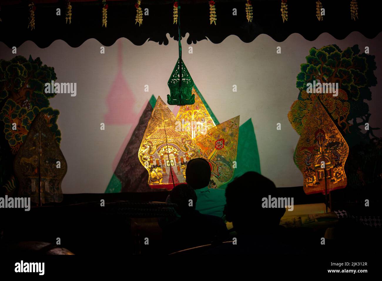 wayang kulit or shadow puppets from Java, Indonesia puppet show by ...
