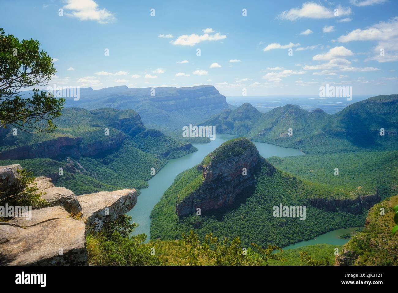 Panorama Route South Africa, Blyde river canyon with the three ...