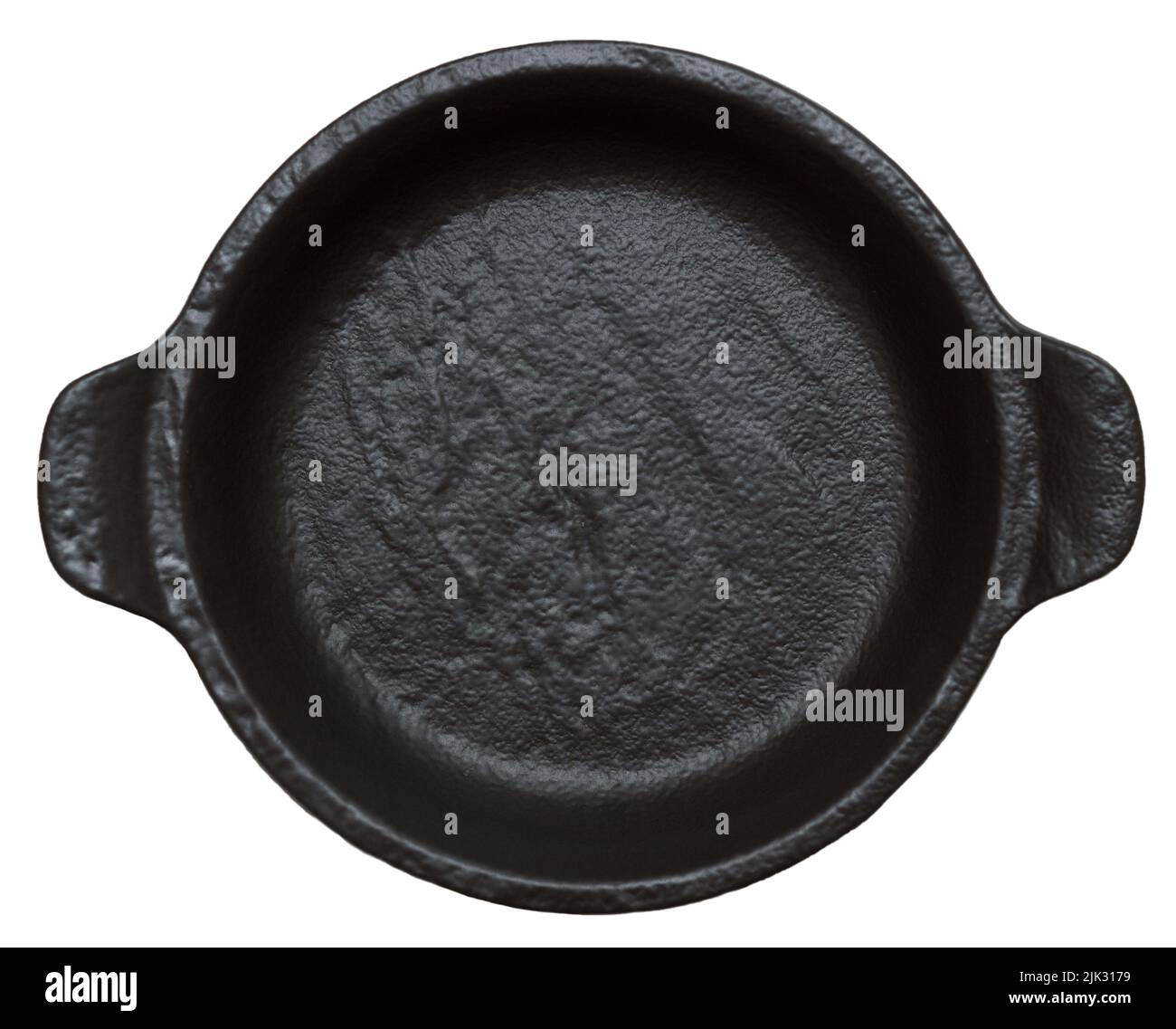 Top view of round stone plate on white background Stock Photo - Alamy