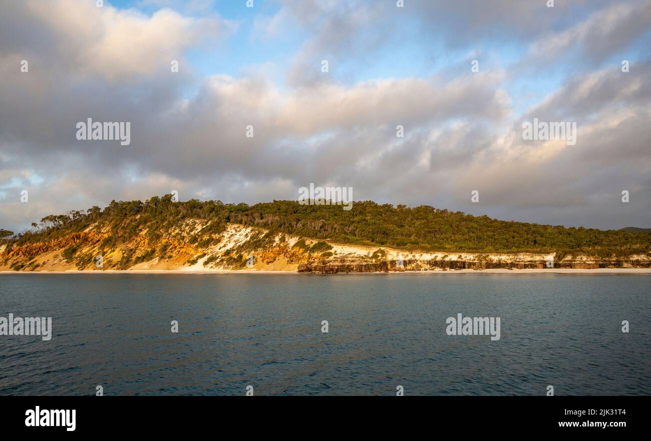 View of the west coast of the Fraser Island, known by the Aboriginal ...