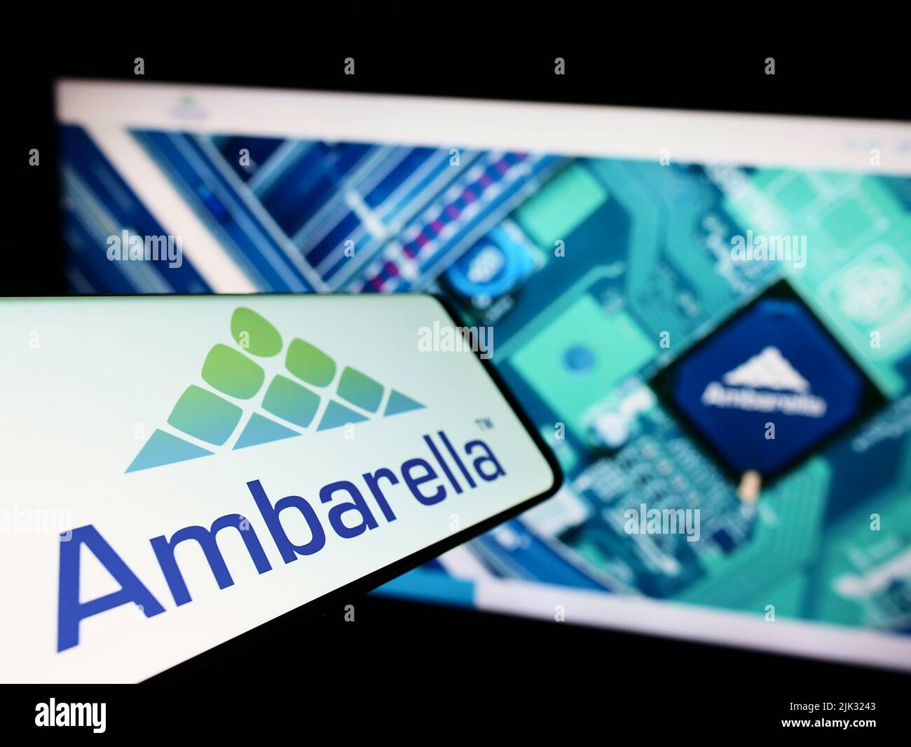 American Semiconductor Company Logo Blue