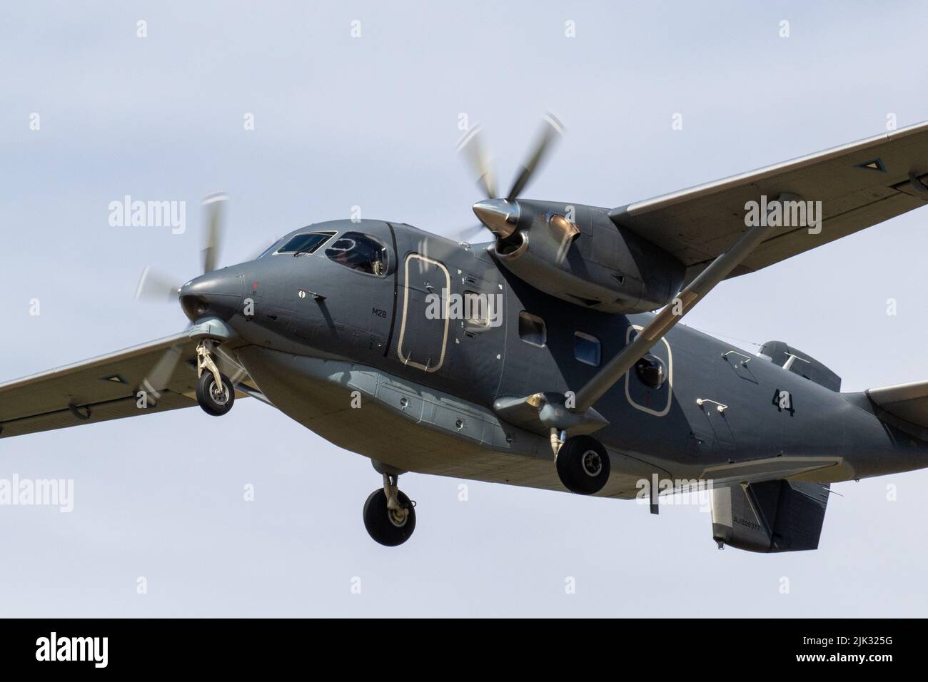 Estonian Air Force Skytruck comes in to ;and at RAF Fairford Stock ...