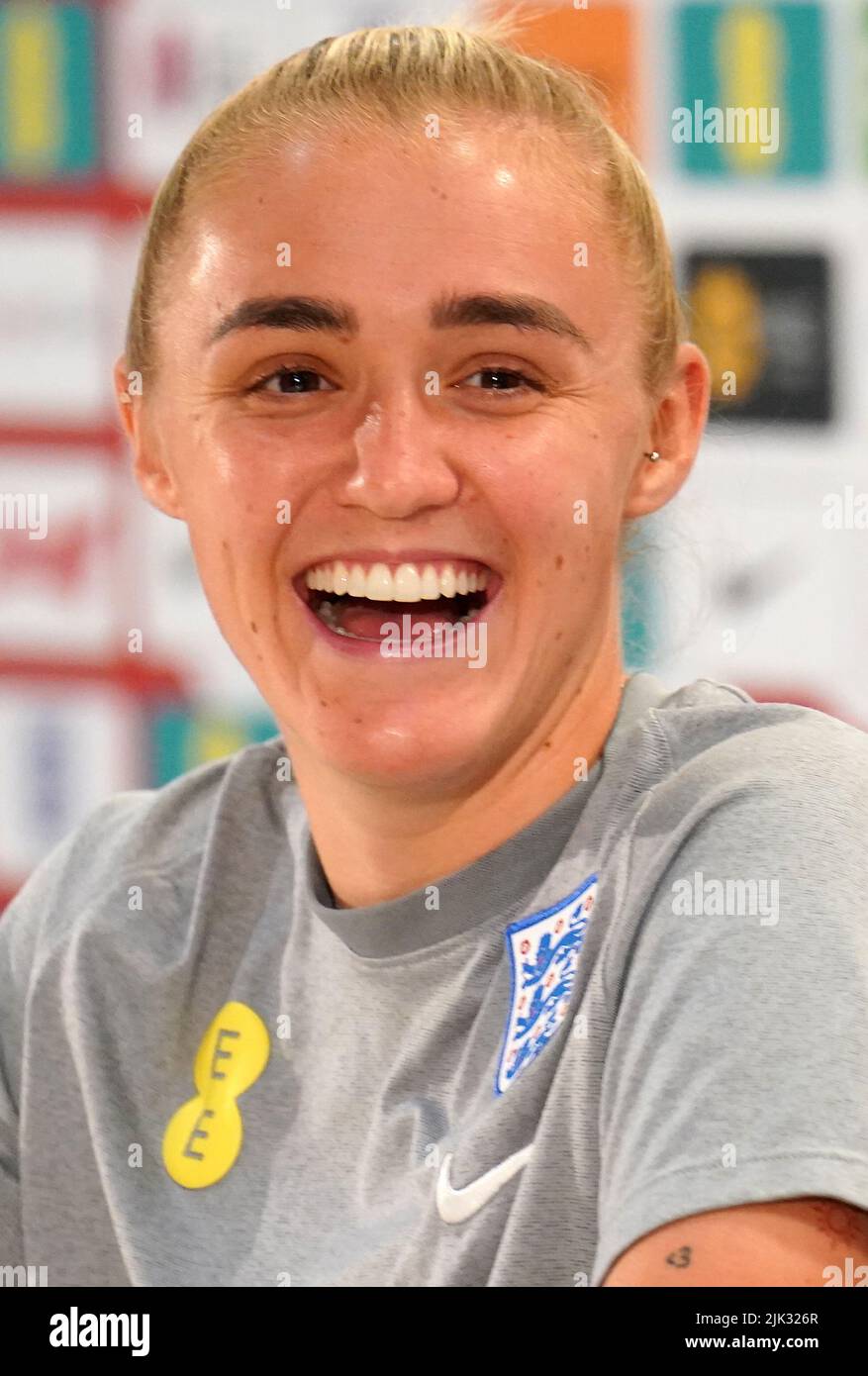 England's Georgia Stanway during a media day at The Lensbury ...