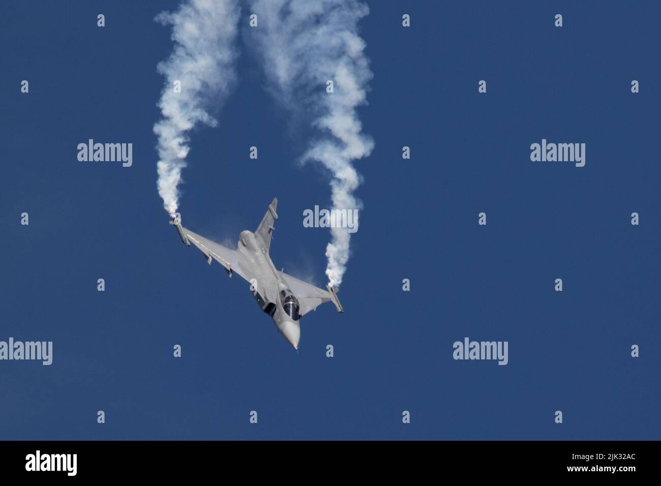 Swedish Air Force SAAB Gripen display at RIAT 2022 Stock Photo - Alamy